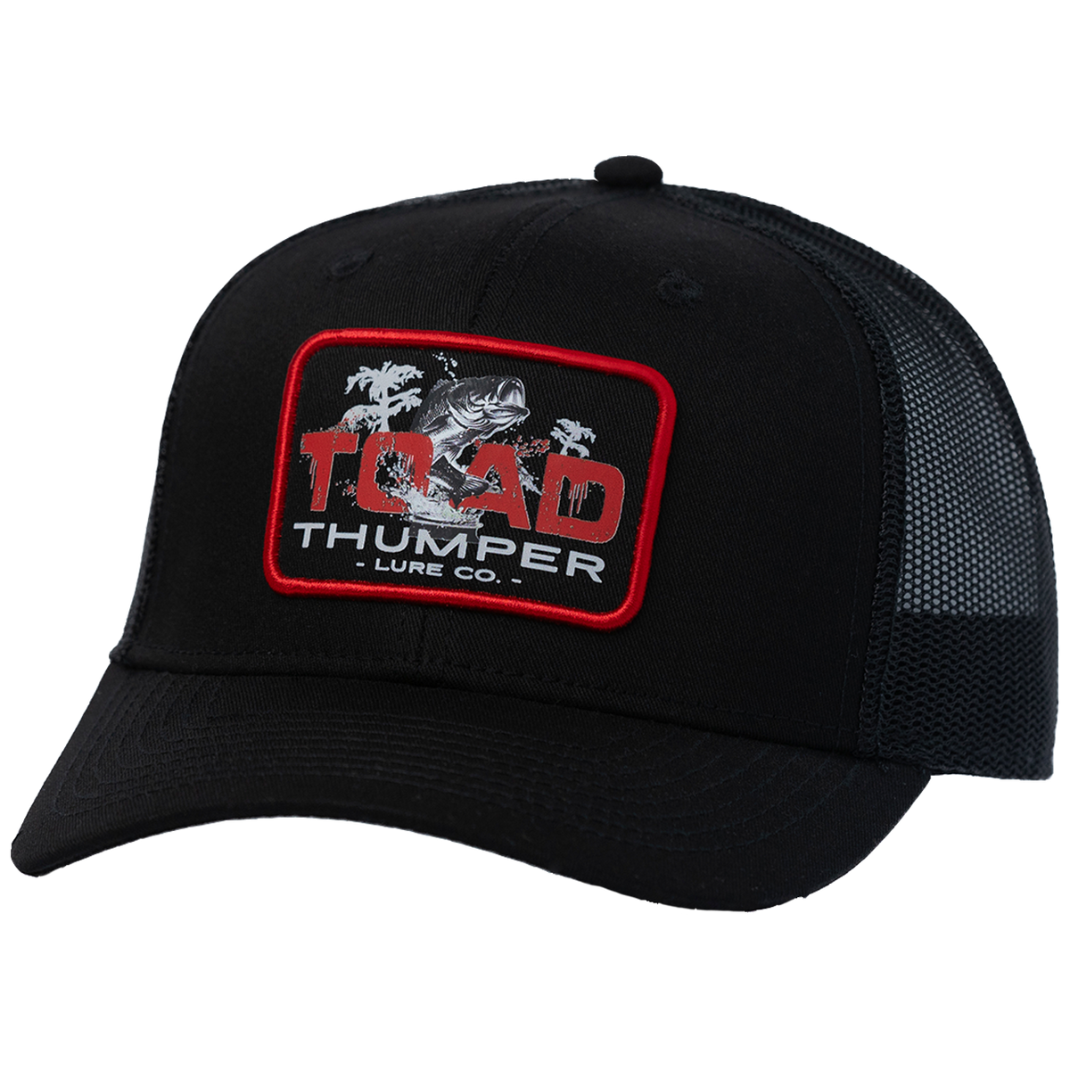 BLACK/RED TOADTHUMPER MESH SNAPBACK HAT – Toad Thumper